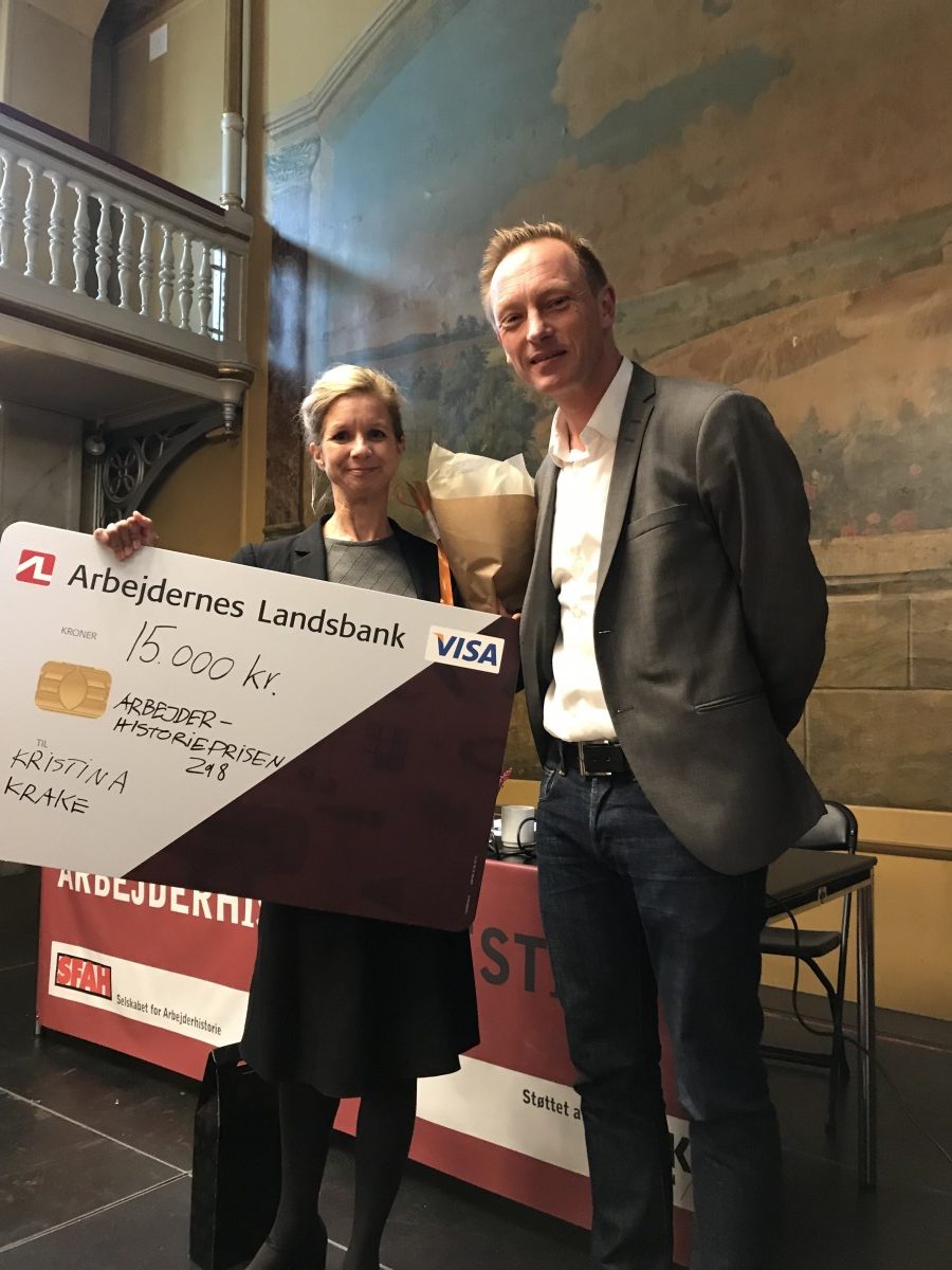 SFAH | Vinderen af Arbejderhistorieprisen 2018 er …… Kristina Krake!